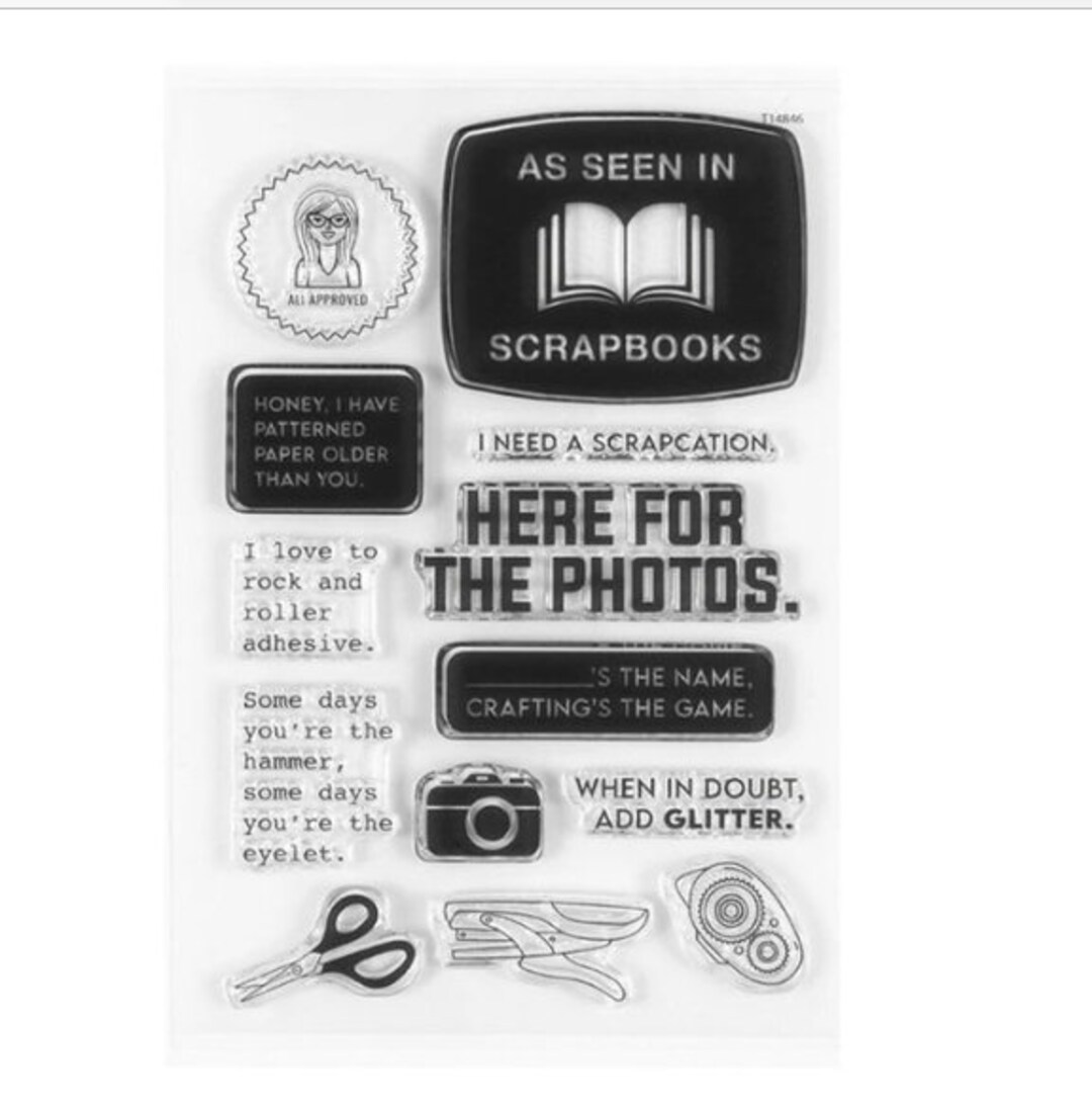 Craft Words Sayings Clear Stamps - Etsy