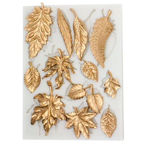 LARGE LEAVES MOLD Leaf Shaped Fondant Mold 10 Cavity Mold - Etsy