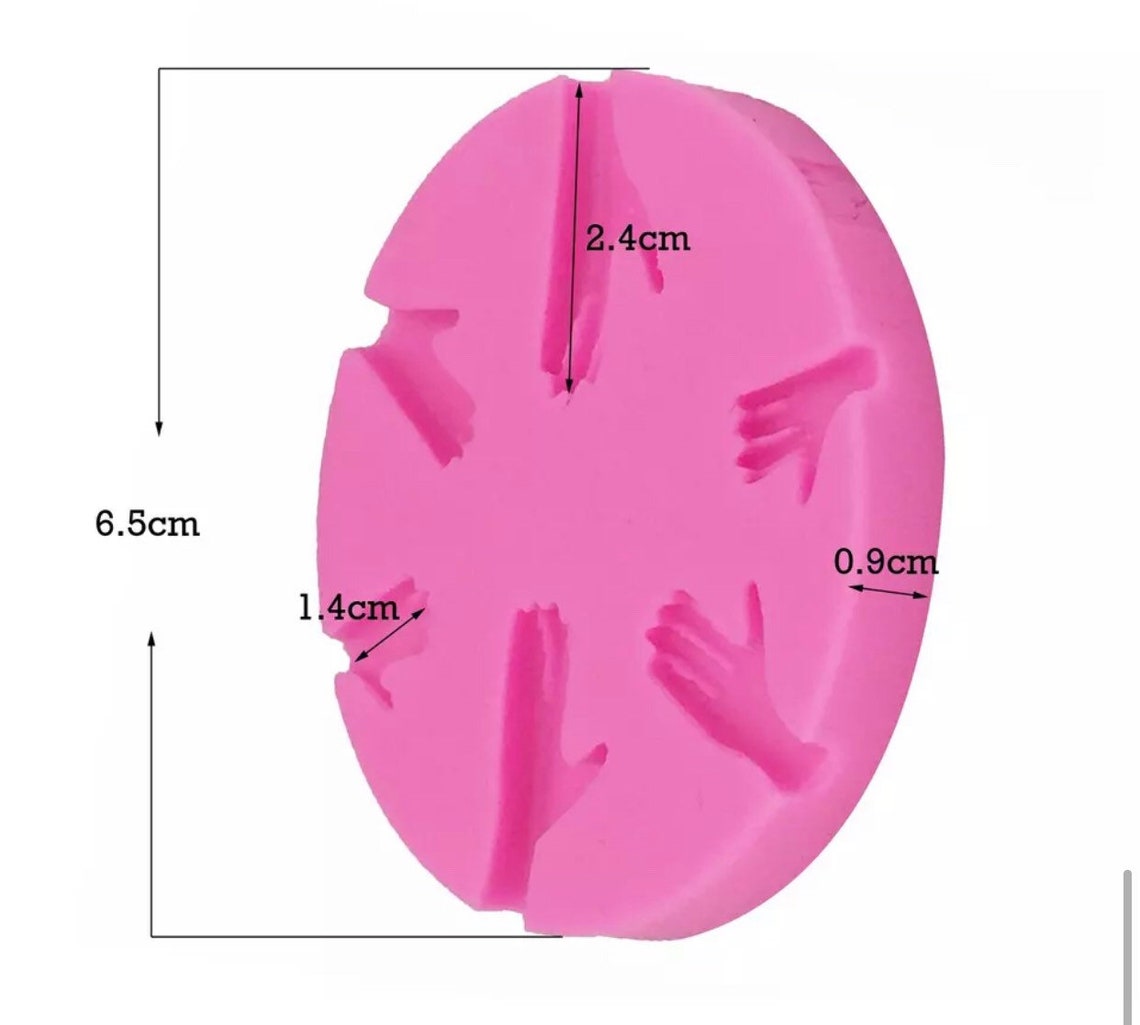 Hands mold hand print mold handprint mold baby shower mold | Etsy