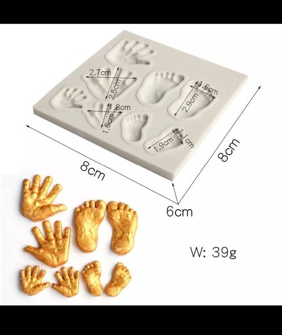 MINI Baby Feet Mold Baby Hands Mold Baby Shower Mold Baby | Etsy