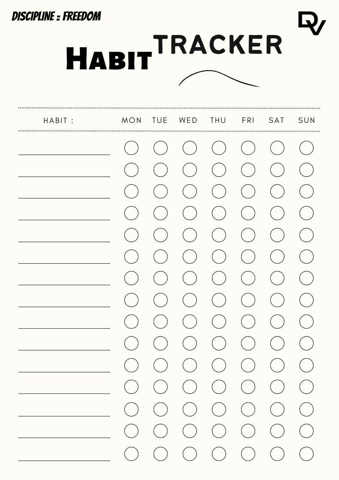 Habit Tracker Personal Development Tool - Etsy