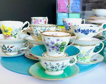 Mismatched Tea Set - Etsy