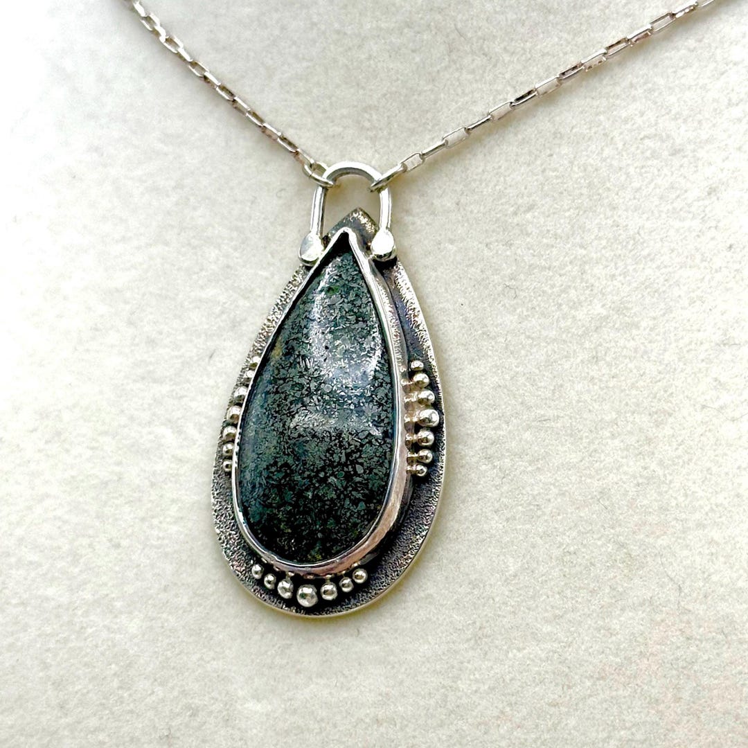 Dino Bone and Sterling Silver Dinosaur Pierced Backplate Pendant ...