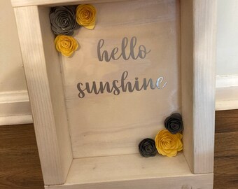 Hello Sunshine Welcome Sign - Etsy