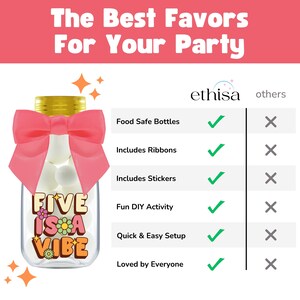 Ethisa 12 Pack Five is a Vibe Party Favors - DIY Candy Jars With ...