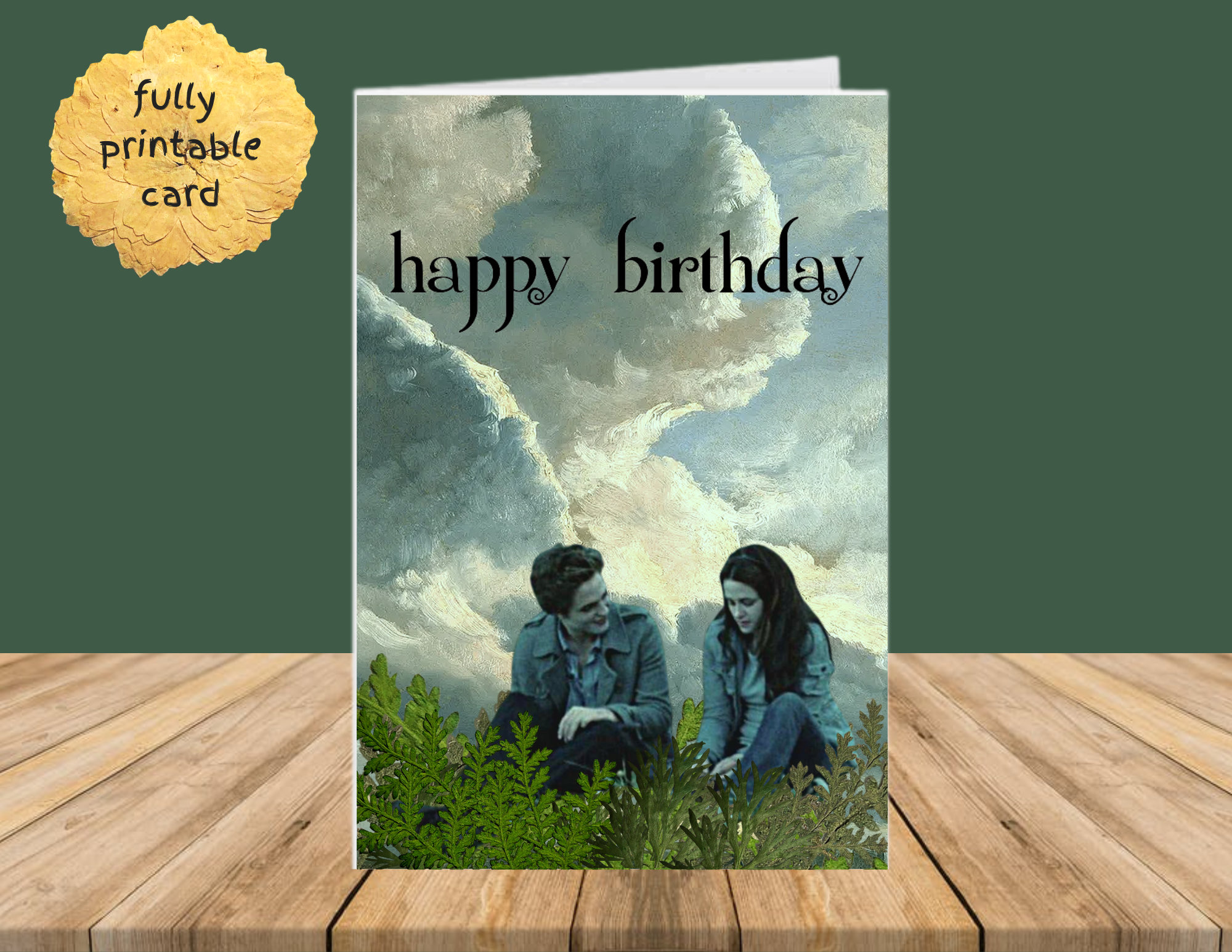 Printable Twilight Birthday Card | Gift for Her Him Friend | Digital ...