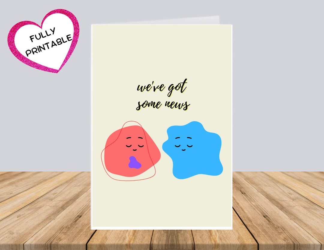 Pregnancy Announcement Greeting Card Front and Back Multiple Family ... Pregnancy Announcement Greeting Card Front and Back Multiple Family ...