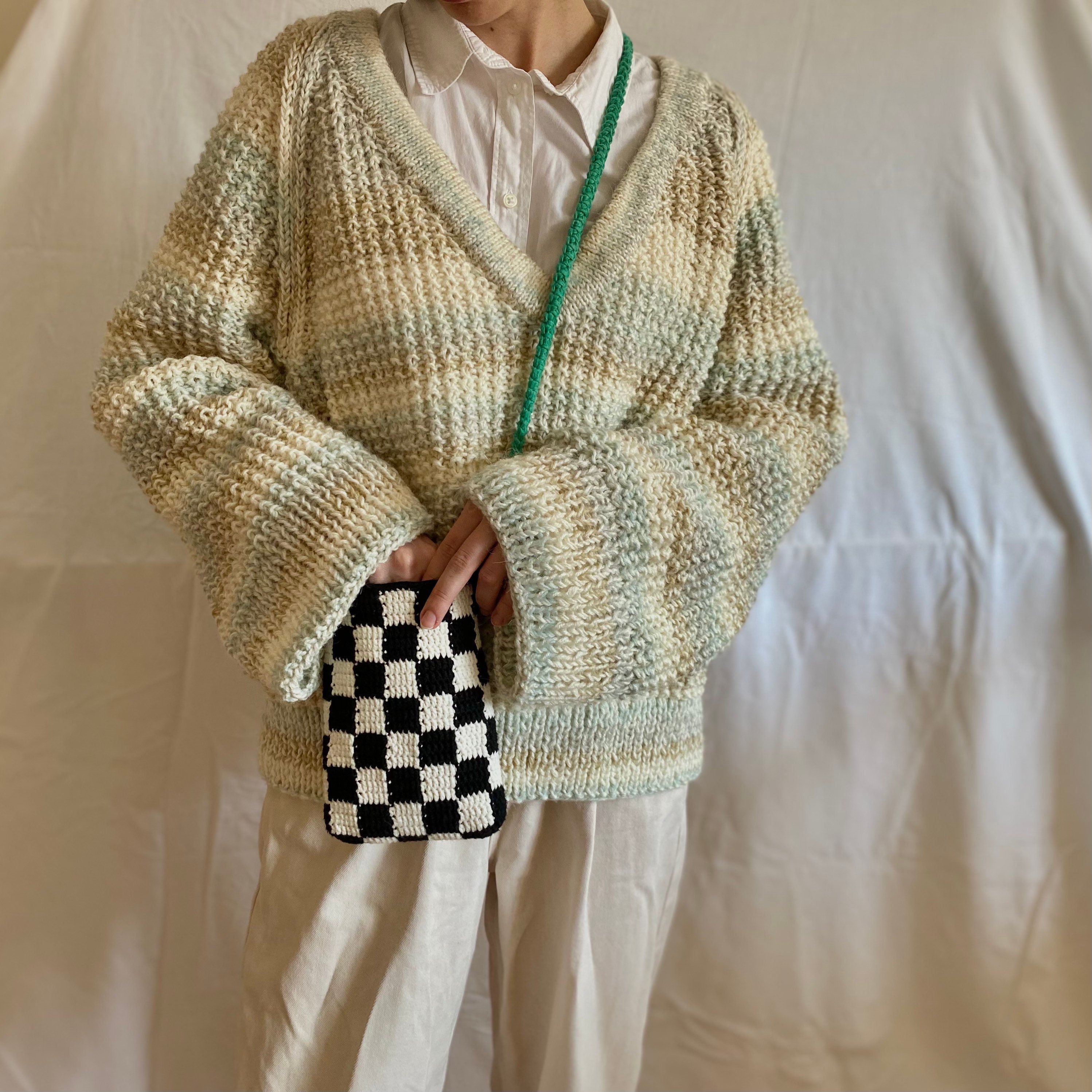 Checkered Mini Bag Checkered Coin Bag Checkered Phone Case Bag - Etsy