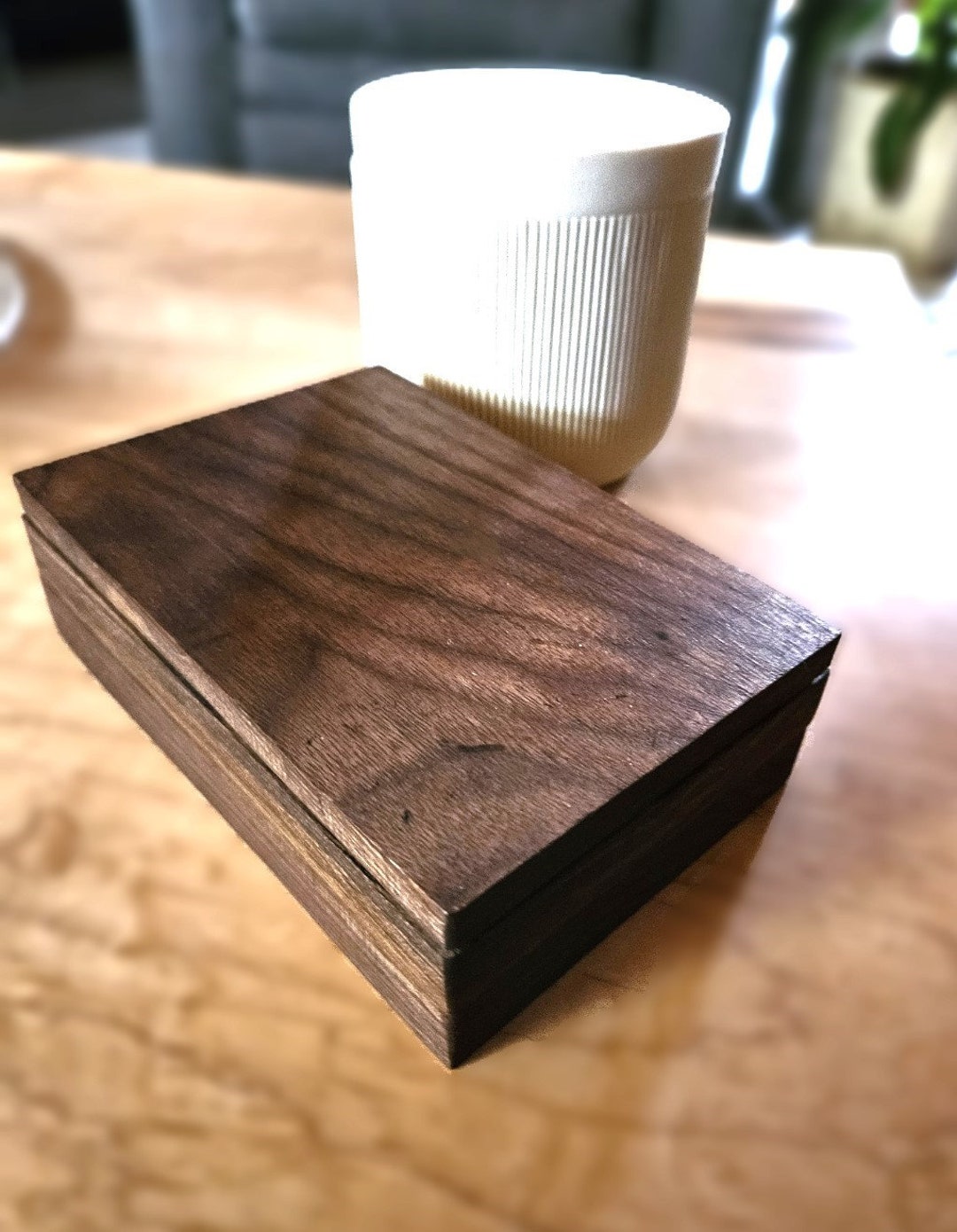 Walnut Wood Small Wooden Box - Etsy