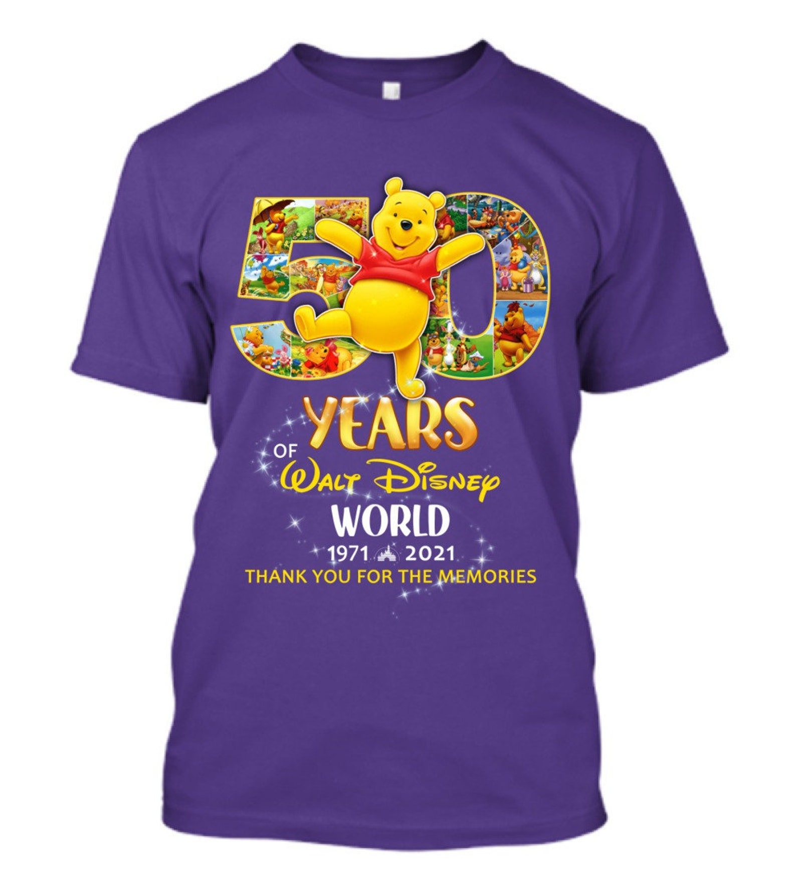 Winnie The Pooh T Shirts Celebrate 50th Walt Disney World Etsy