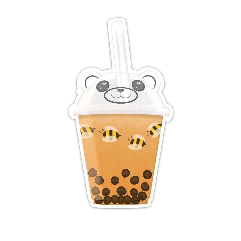 Teddy Bear Bubble Tea - Etsy
