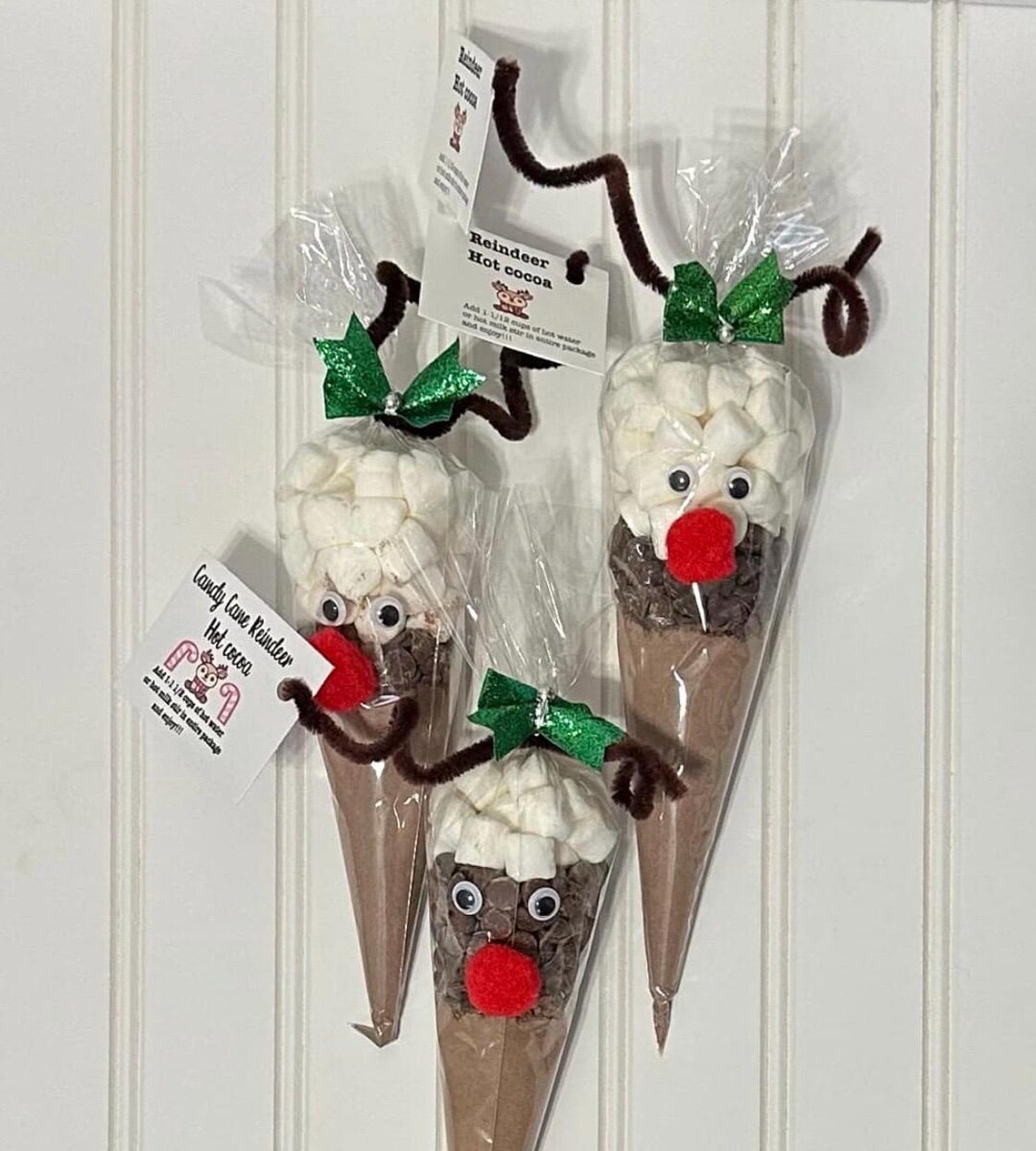 Reindeer Hot Cocoa Cones - Etsy