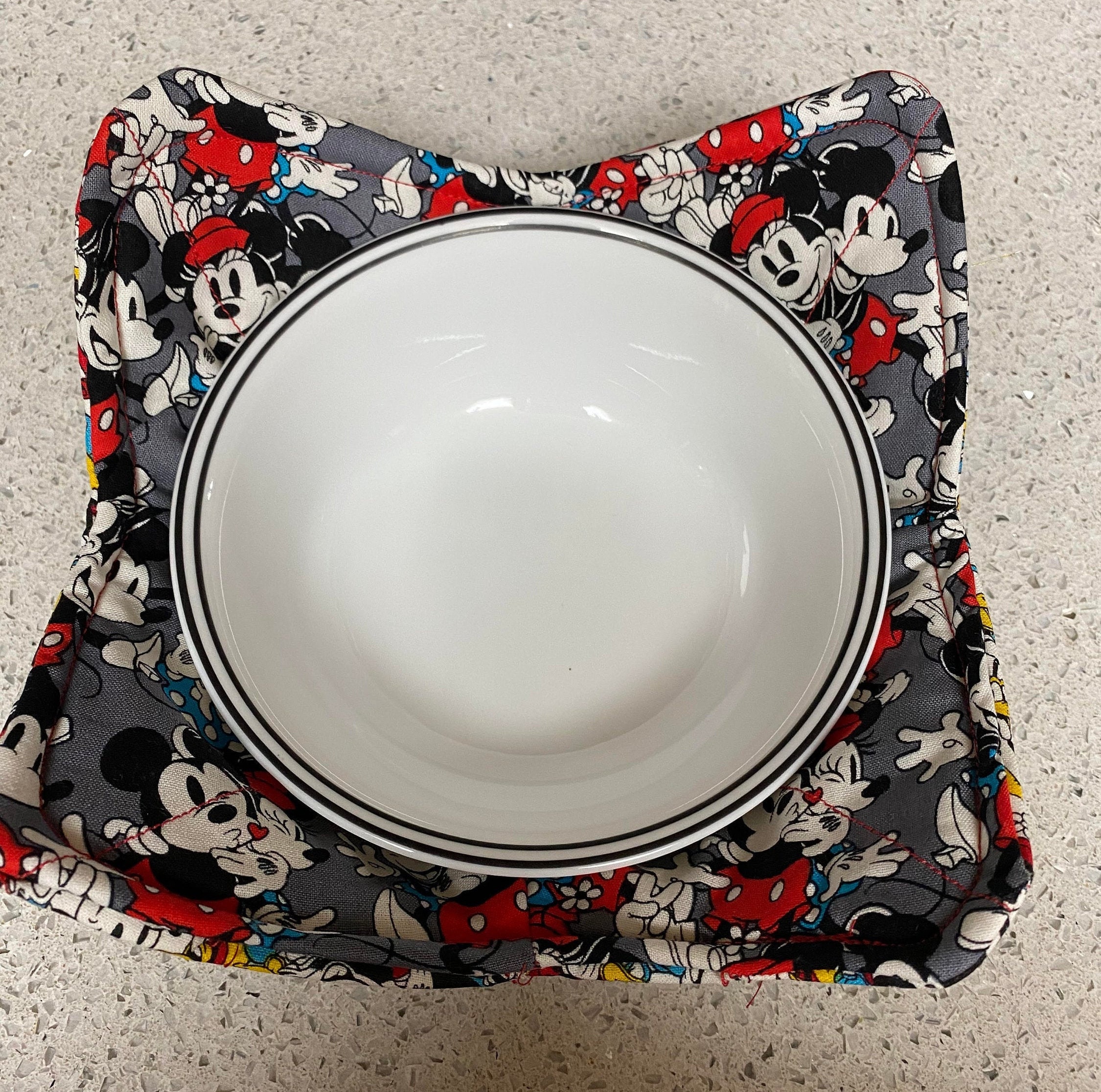 Bowl Cozy, Mickey Mouse, Microwave and Reversible - Etsy