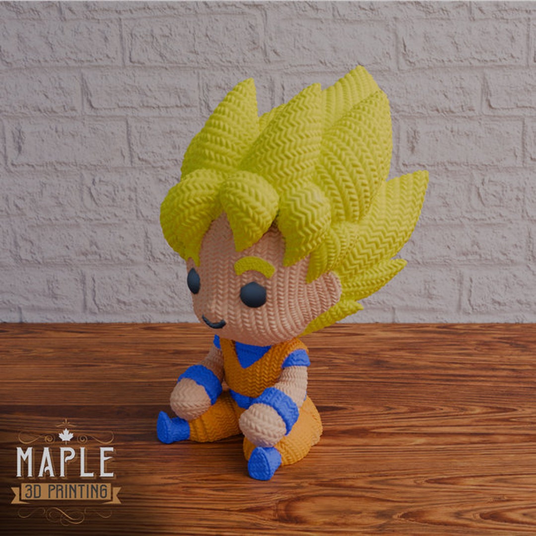 Knit Goku 3D Printed Digimon - Etsy