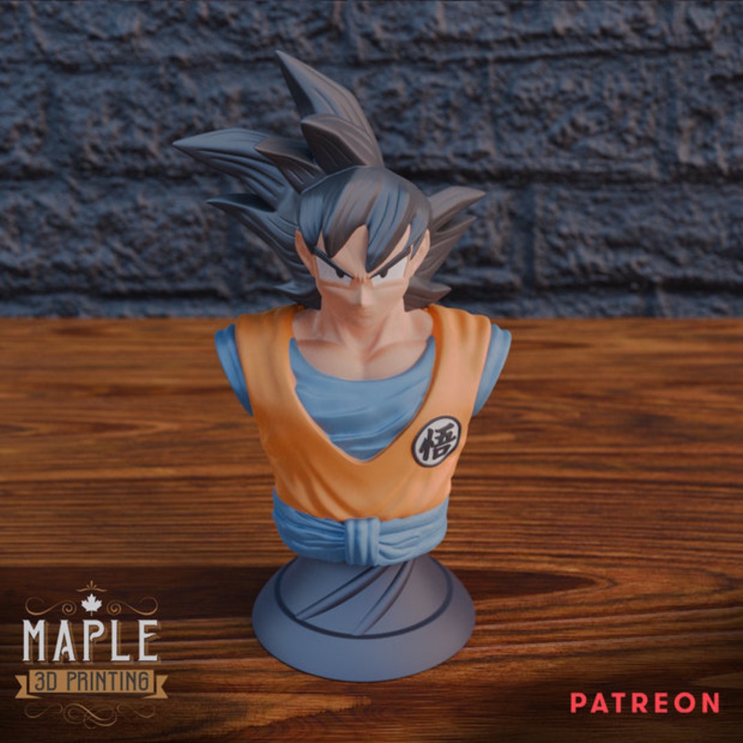 Goku Bust full Color Option SSJ SSB SSG Ultra Instinct - Etsy