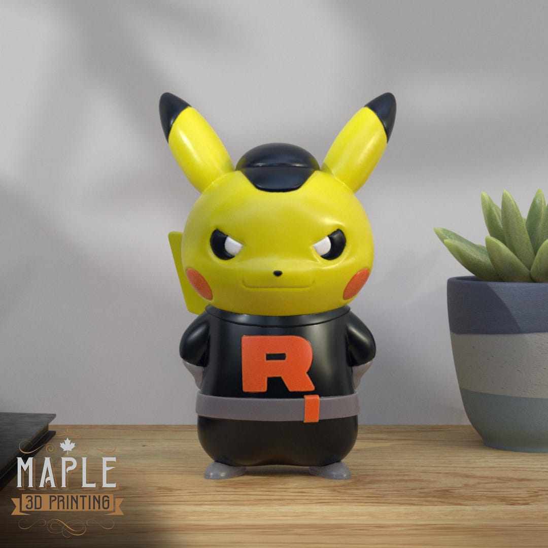 Team Rocket Pikachu |3D Printed Pokémon| - Etsy
