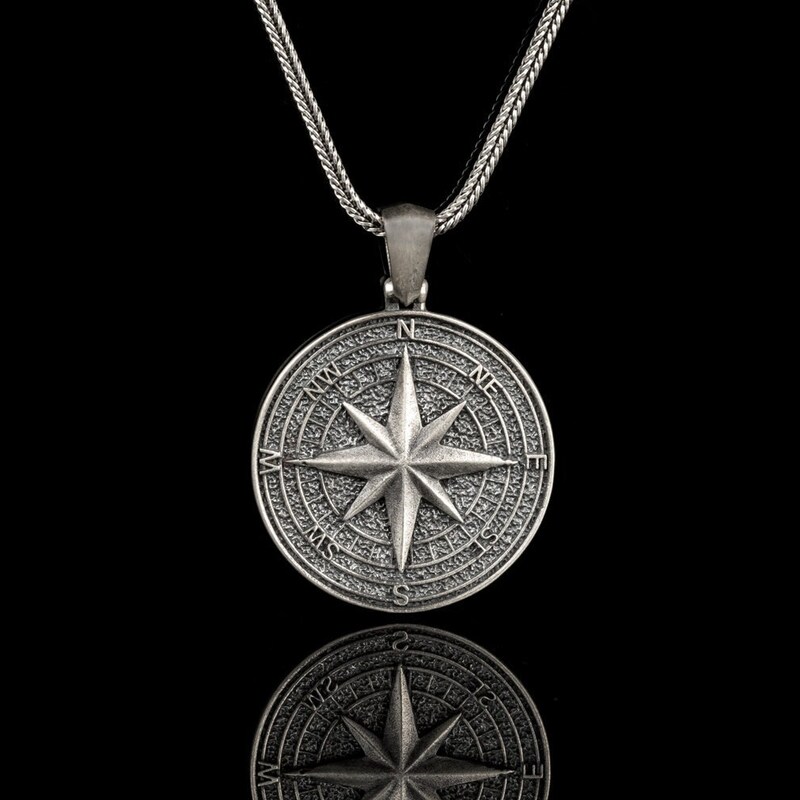 Compass Pendant - Etsy