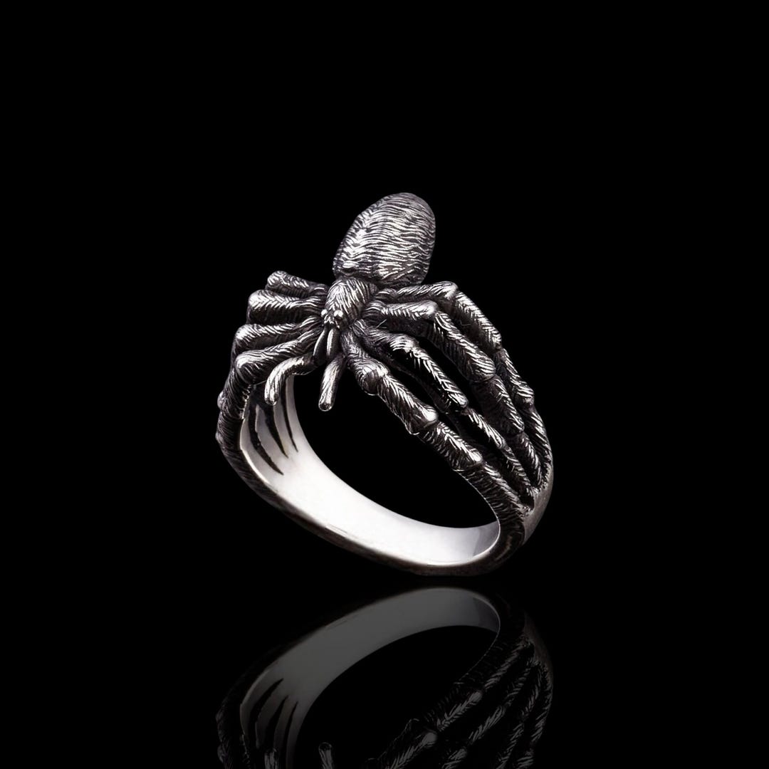 Spider Tarantula Silver Ring, Gothic Jewelry for Men and Women, Special ...