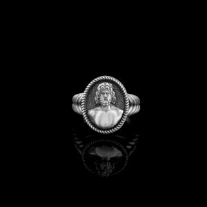 Silver Hercules Ring, Greek Mythology Jewelry, Ancient Greek Inspired ...