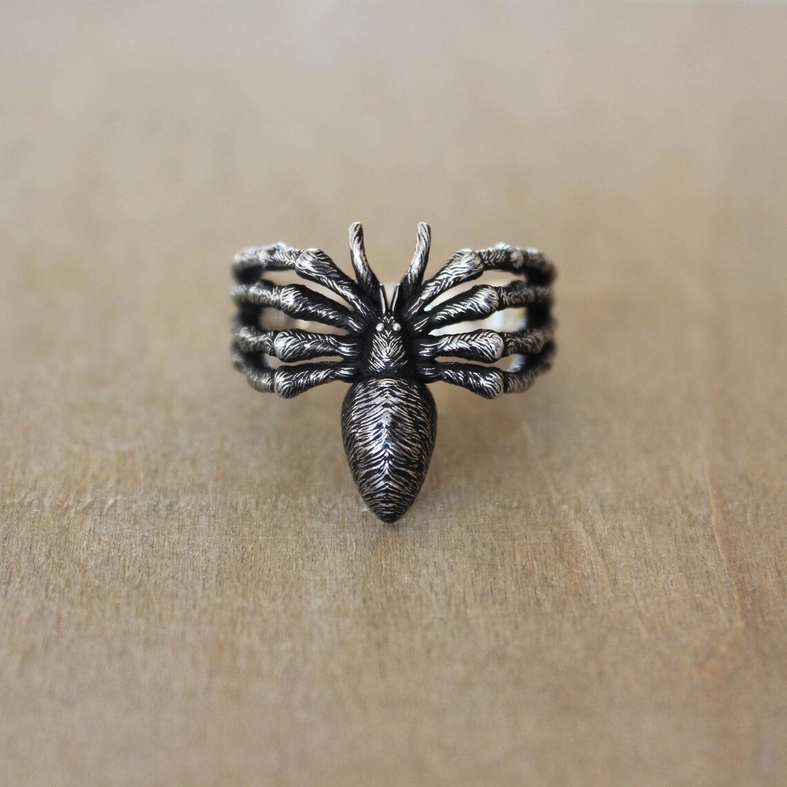 Spider Silver Ring Spider Oxidized Ring Sterling Silver Gift - Etsy