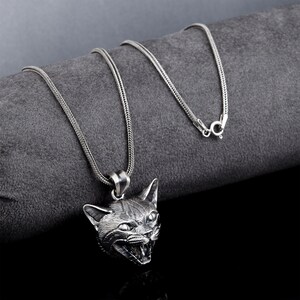 925 Silver Wildcat Necklace, Cat Pendant, Animal Jewelry, Unique Gift ...