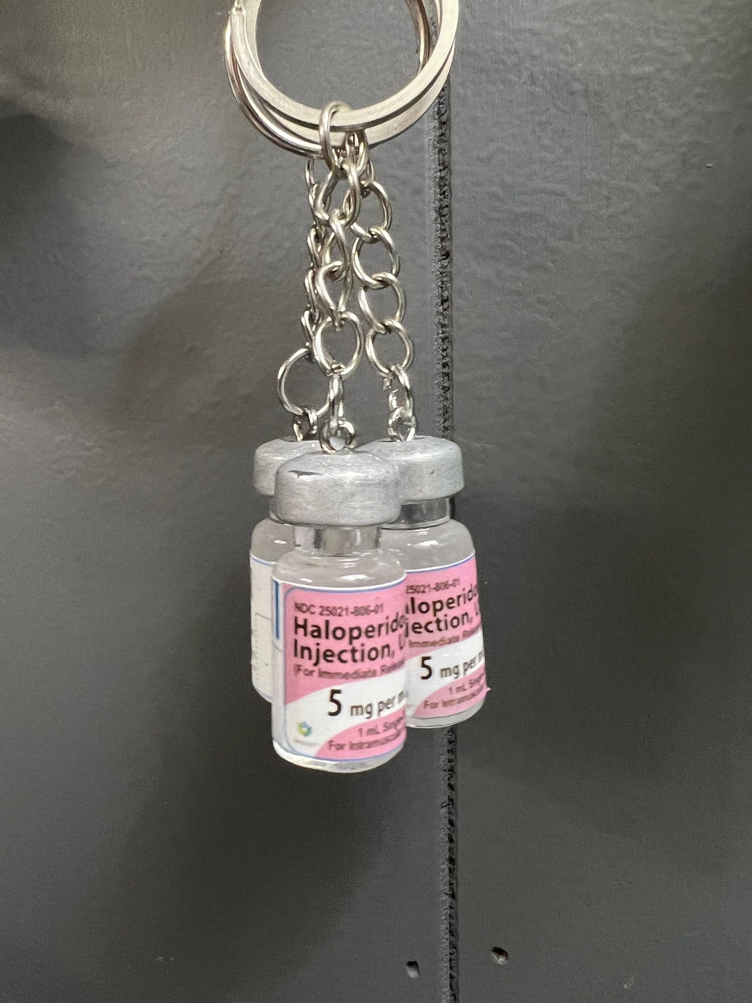 Epoxy Resin Sedative Vial Keychain - Etsy