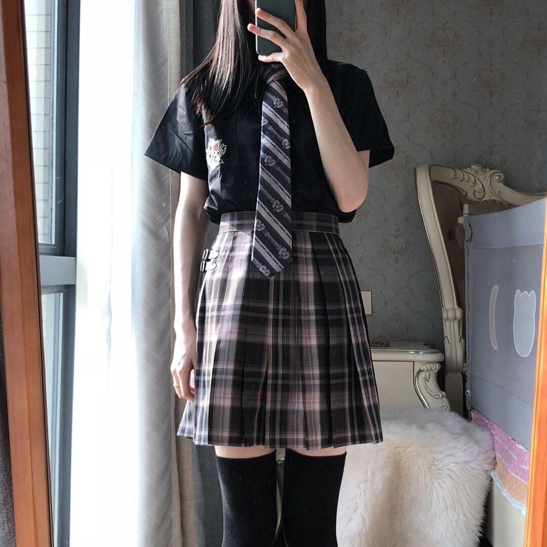 PREMIUM JK Uniform Set Shirt Tie Skirt Stockings Cosplay - Etsy