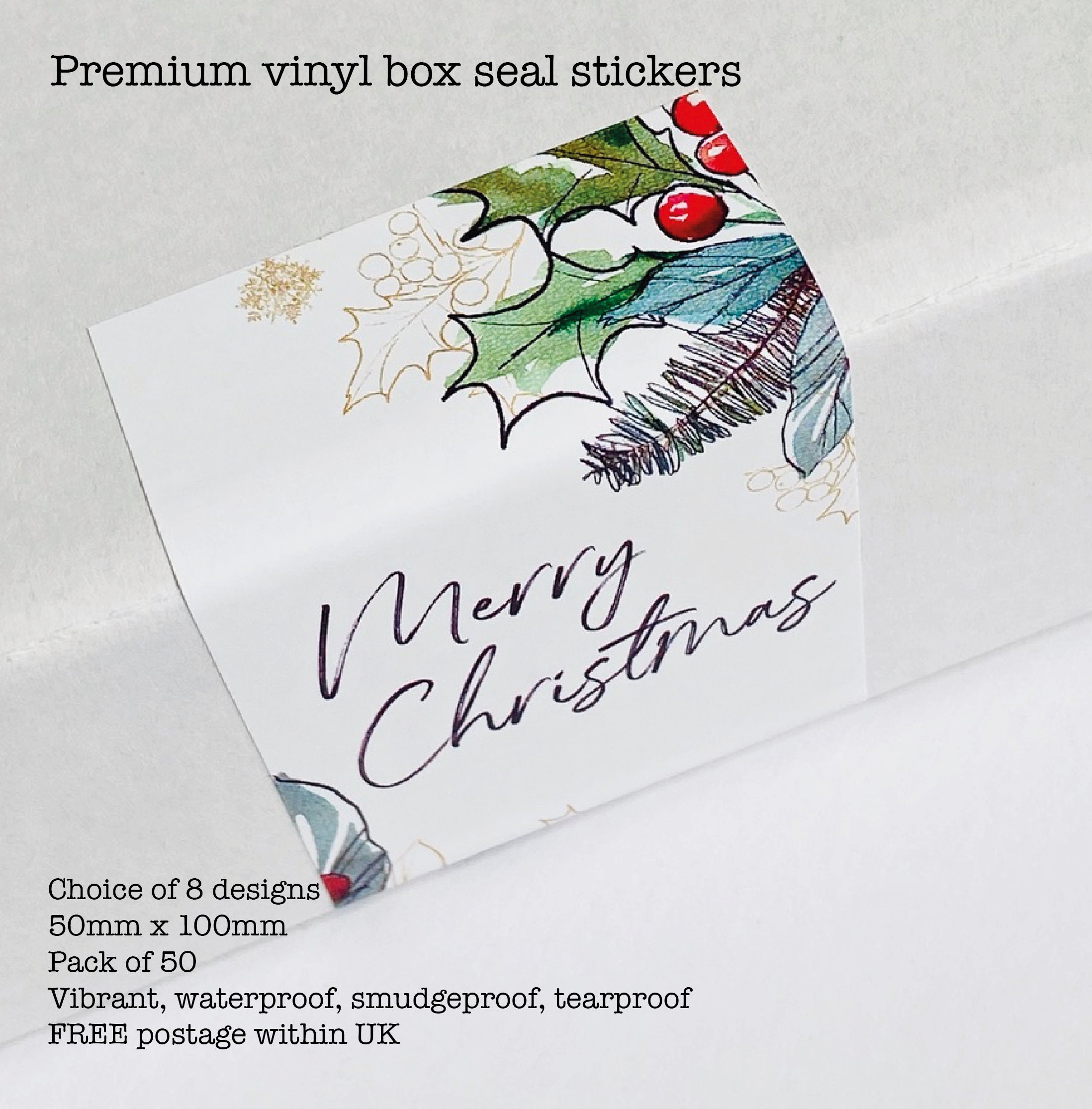 Custom Vinyl Box Seal Stickers Box Seal Labels 50 X 100mm - Etsy