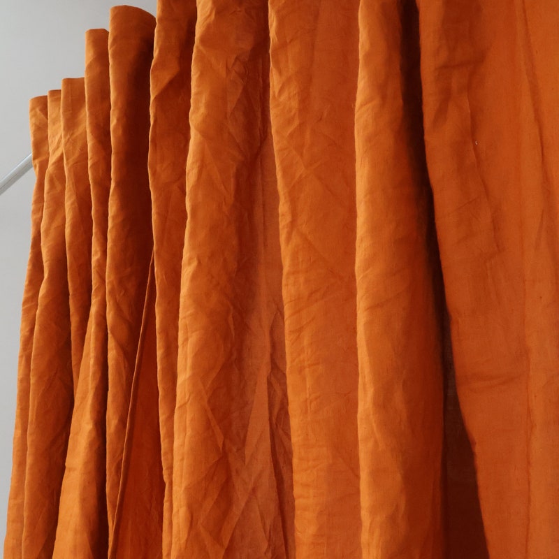 Burnt Orange Curtains - Etsy