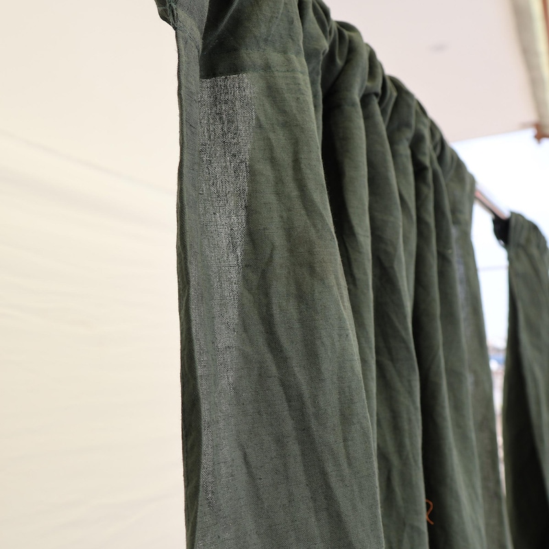 Lace Olive Green Curtains - Etsy