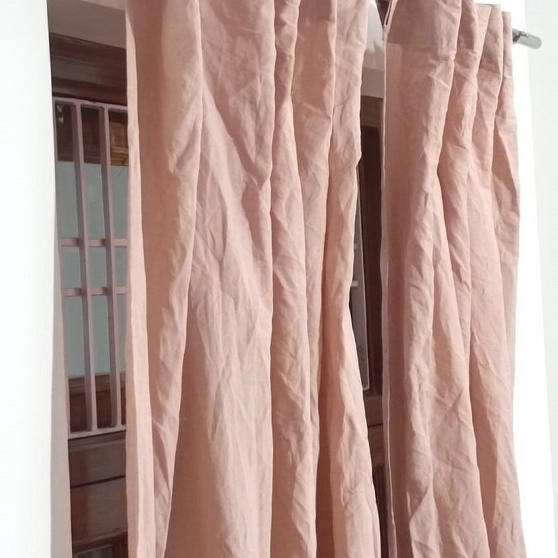 Dusty Rose Curtains - Etsy