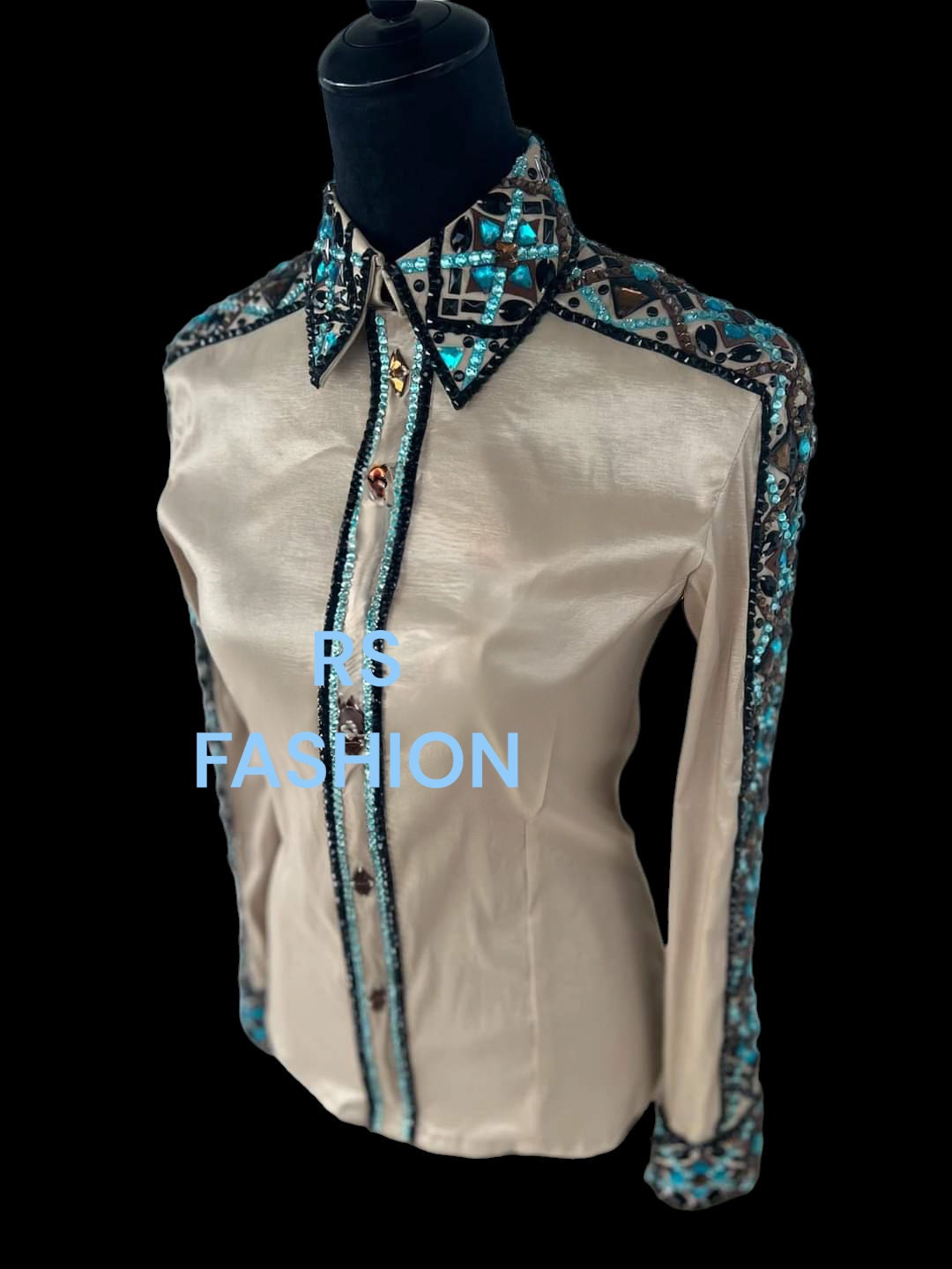 Western Show Jacket .streched Fabric With Glass Stones,southwest ...
