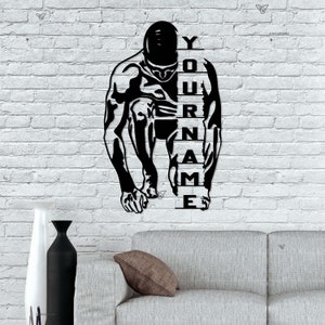Custom Man Swimmer Metal Wall Art LED Light Personalized Swimming Lover ...