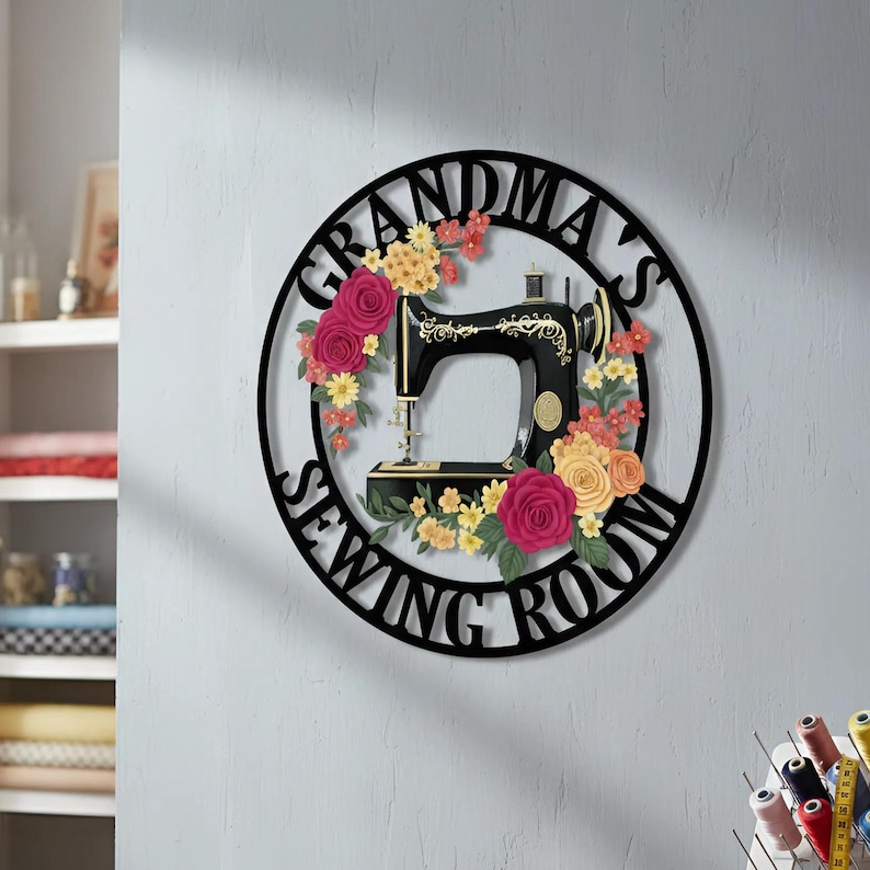 Custom Sewing Machine Sign: Personalized Quilting Sign With Name, up to ...