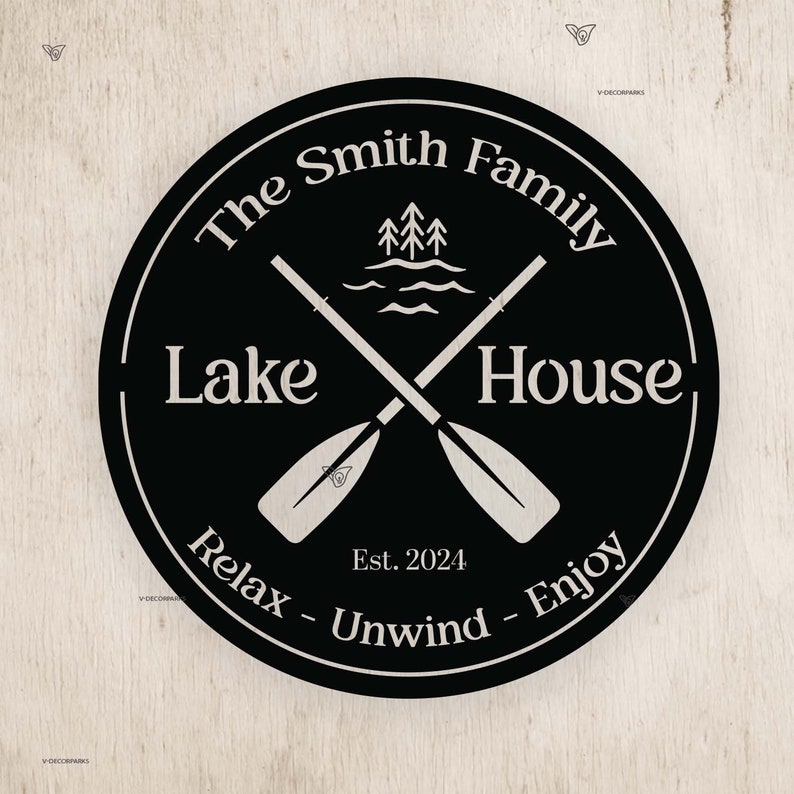 Custom Metal Lake House Sign With LED Lights - Etsy