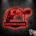 Custom Electric Guitar Metal Wall Art, LED Music Room Decor - Etsy