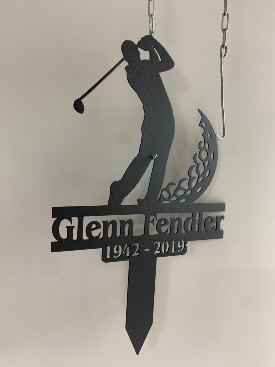 Personalized Golfer Memorial Stake, Golfer Name Sign,golfer Loss ...