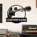 Custom Electric Guitar Metal Wall Art, LED Music Room Decor - Etsy