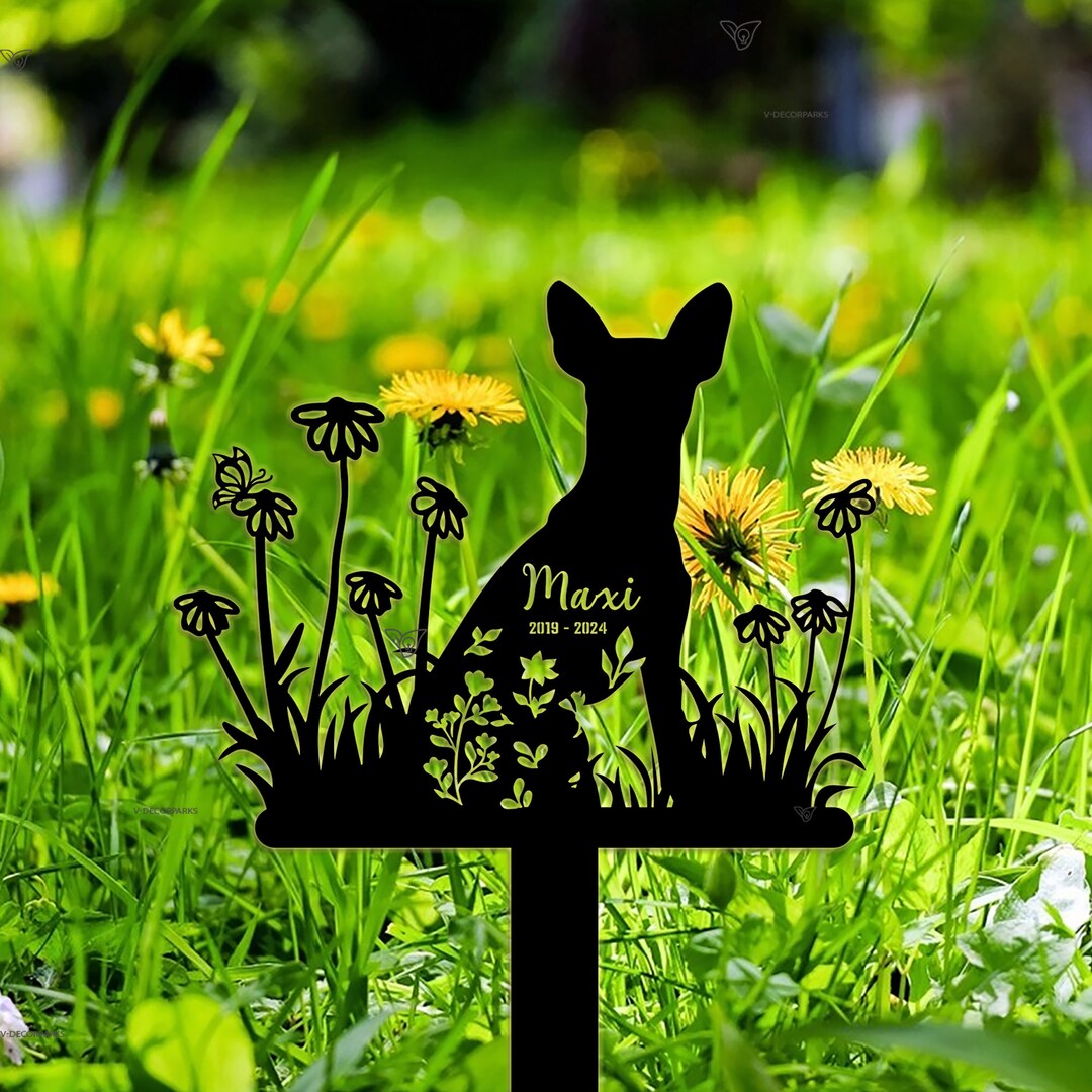 Custom Dog Memorial Stake,miniature Pinscher Memorial Stake, Miniature ...