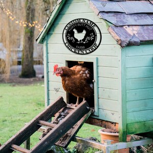 Custom Chicken Metal Sign,farm House Decor,personalized Chicken Coop ...