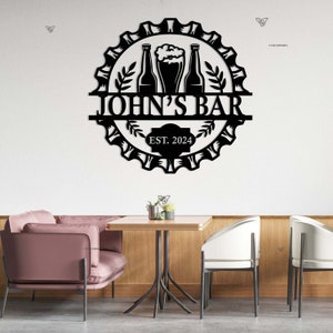 Custom Metal Homebrewing Sign Led Light, Home Brew Bar Sign Home Bar ...