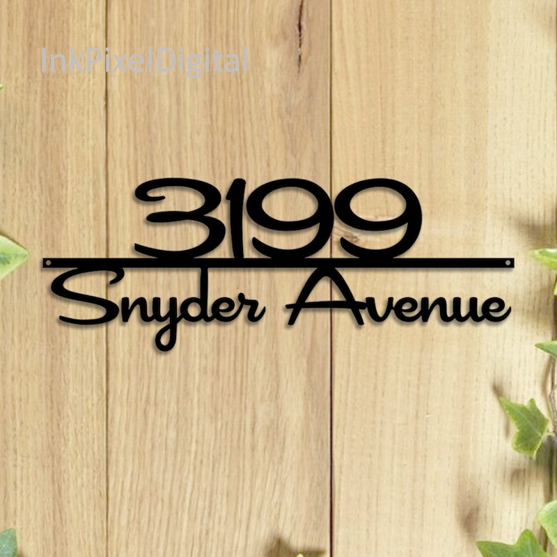 House Numbers Horizontal - Etsy