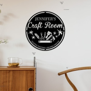 Custom Craft Room Metal Sign, She Shed Sign,creative Room Sign, Gift ...