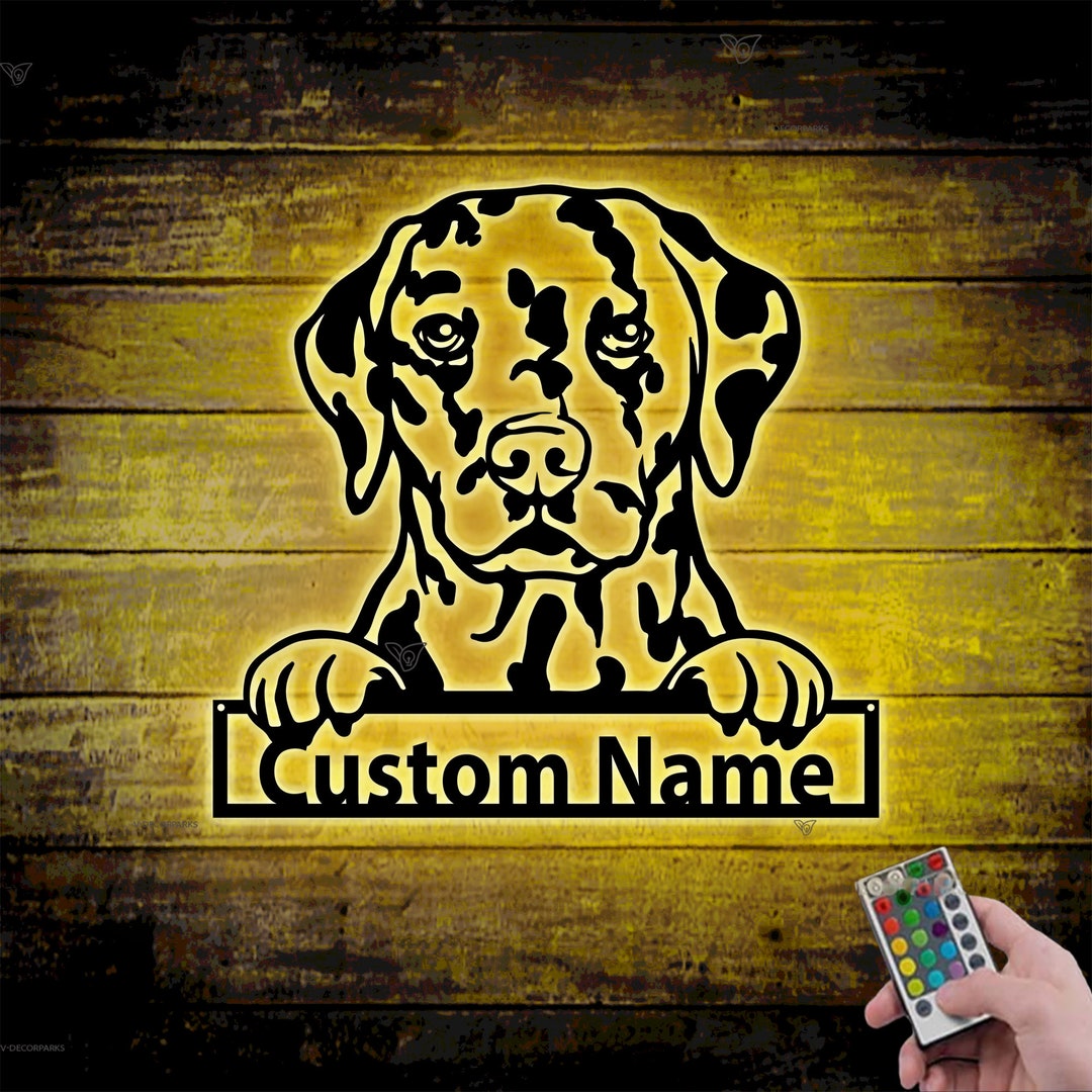 Custom Dalmatian Dog Metal Sign, Dalmatian Dog Metal Decor, Dog Lover ...