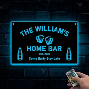 Personalized Home Bar Metal Sign,custom Pub Sign,home Bar Sign,pub Bar ...