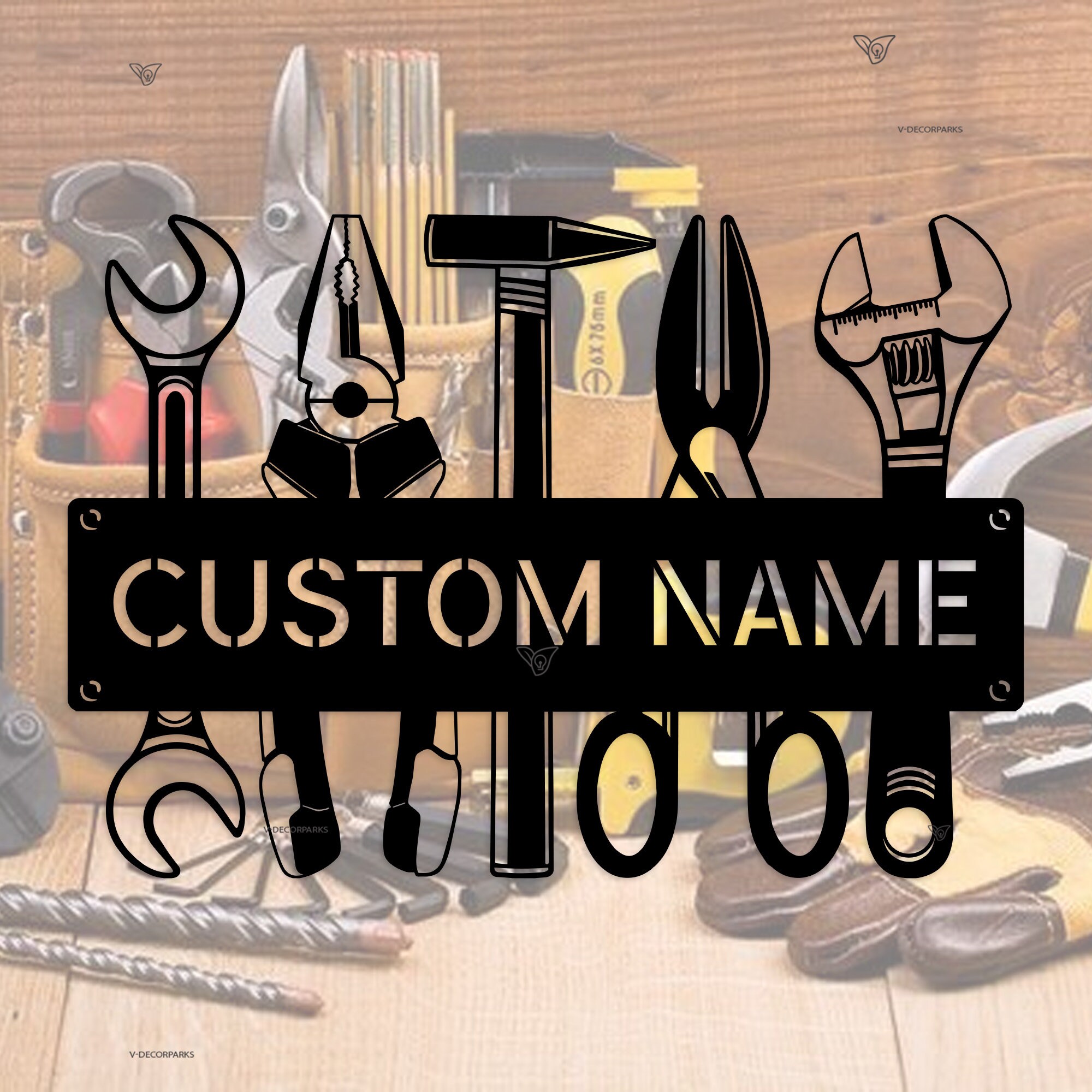Custom Workshop Sign,work Shop Metal Sign,personalized Carpenter Name ...
