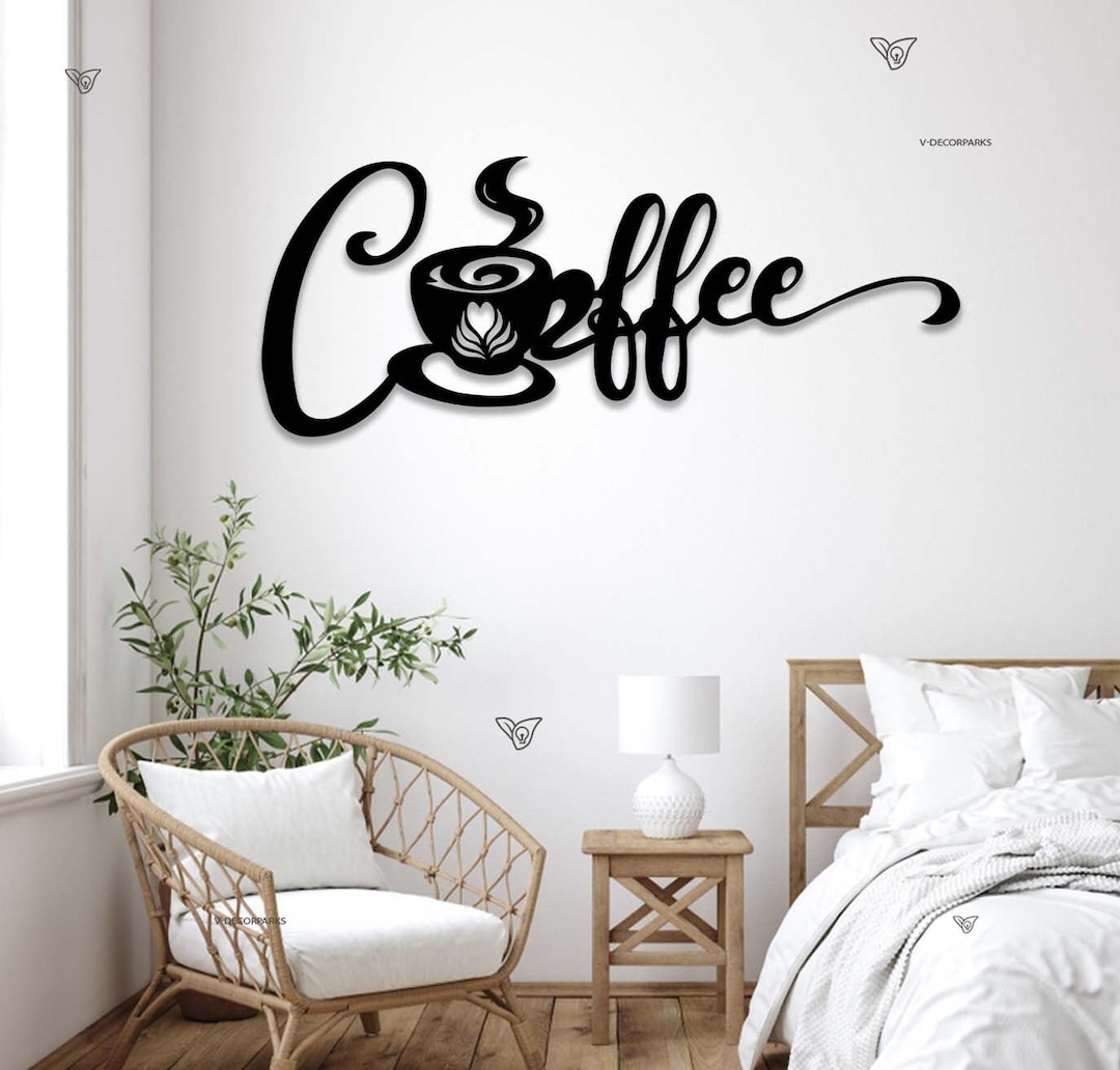 Coffee Bar Sign, Coffee Wall Art, Coffee Metal Wall Art, Coffee Lover ...