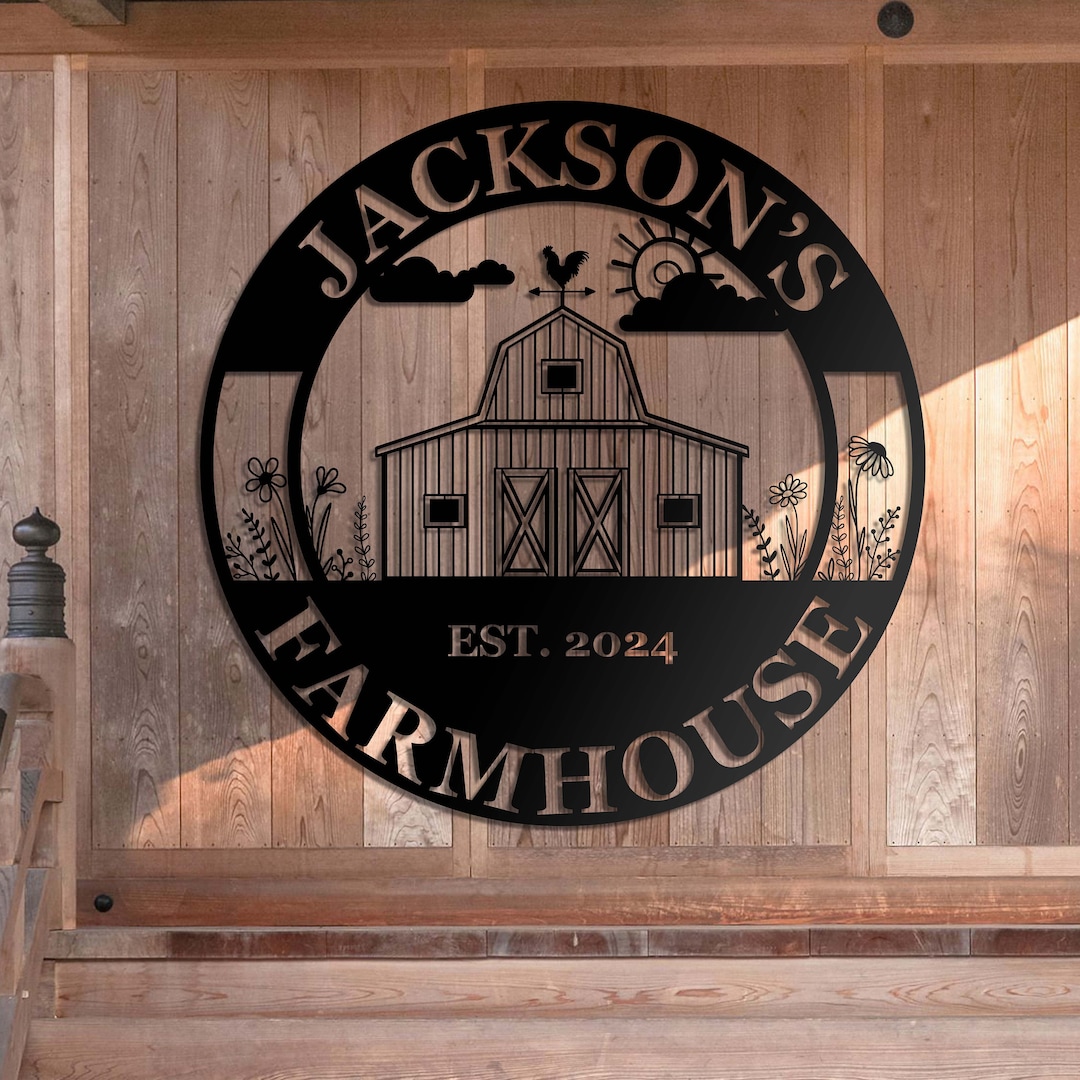 Custom Metal Family Homestead Sign,farm Sign,farmhouse Sign,farmhouse ...