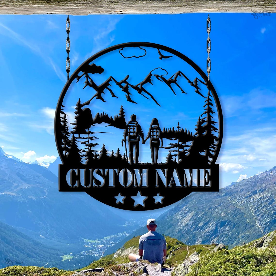 Personalized Hiking Couple Metal Sign, Hikers Gift Adventurers Gift ...
