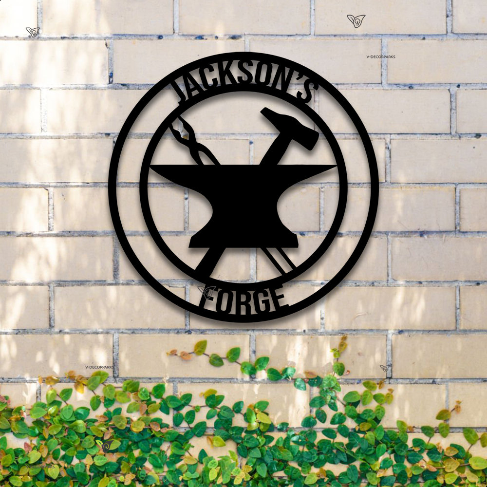 Personalized Blacksmith Sign, Blacksmith Name Sign, Blacksmith Home ...
